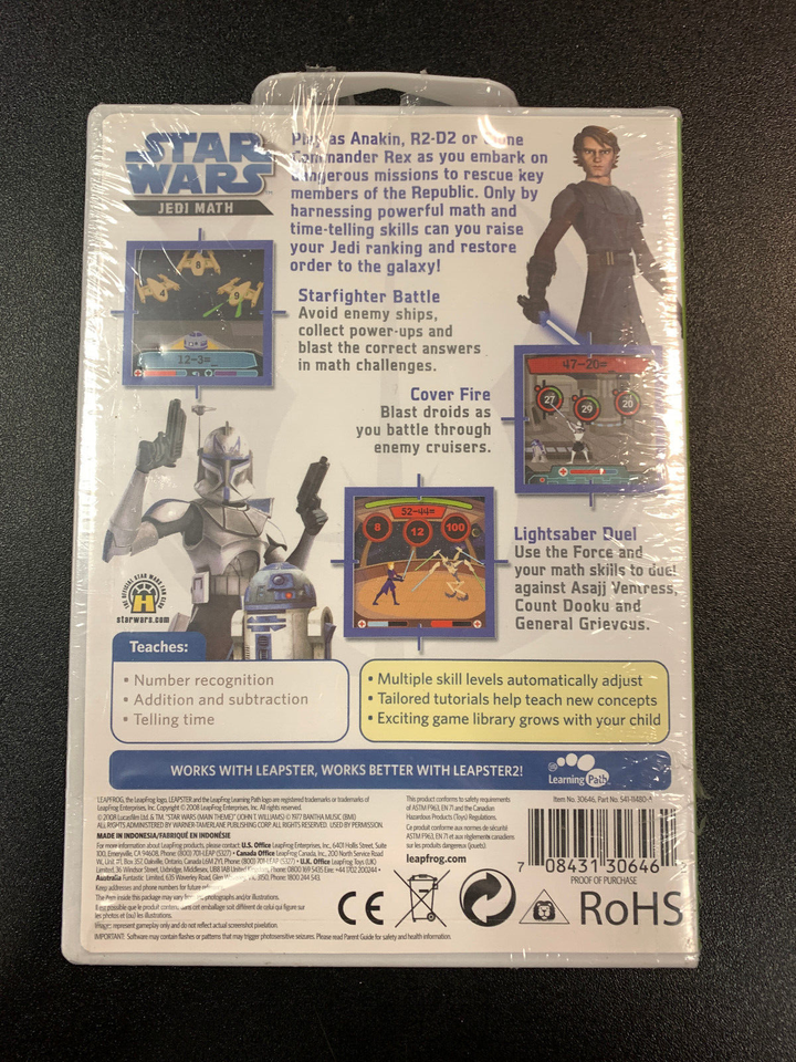Star Wars Jedi Math Leapster NEW 9781400671472| eBay