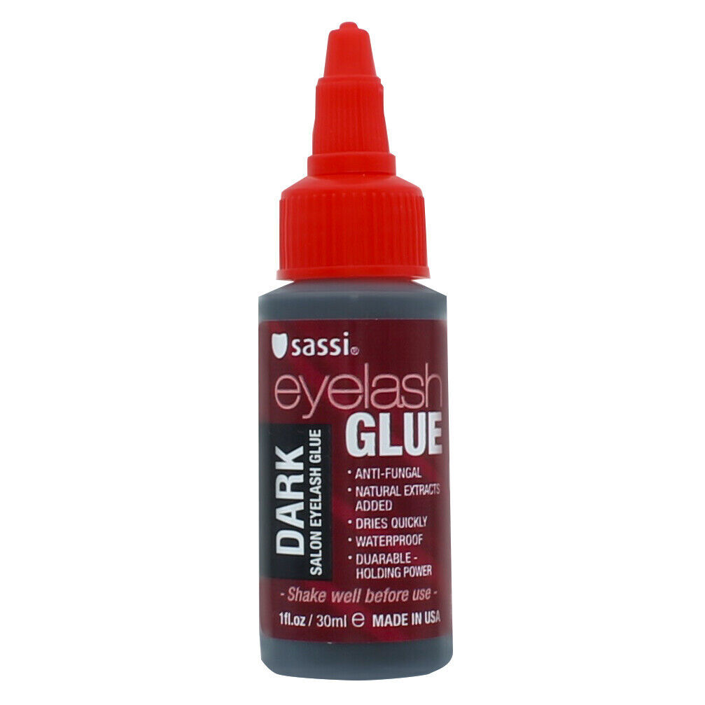 Sassi Eyelash Glue DARK or CLEAR False Eyelashes Waterproof Anti Fungal ...