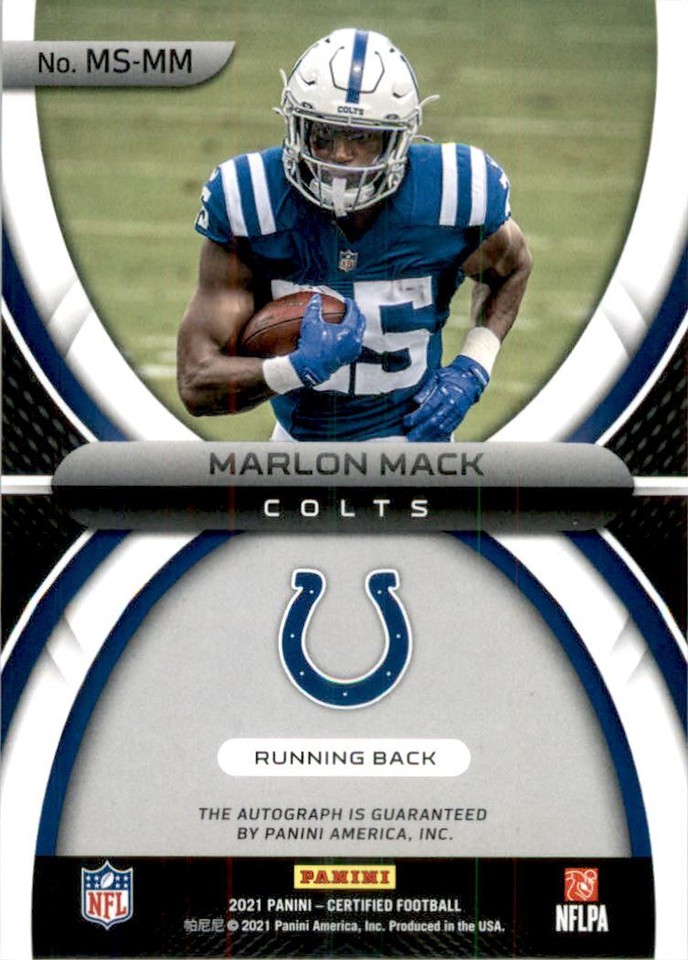 2021 Certified Mirror Signatures Pink #90 Marlon Mack Autograph /40 | eBay