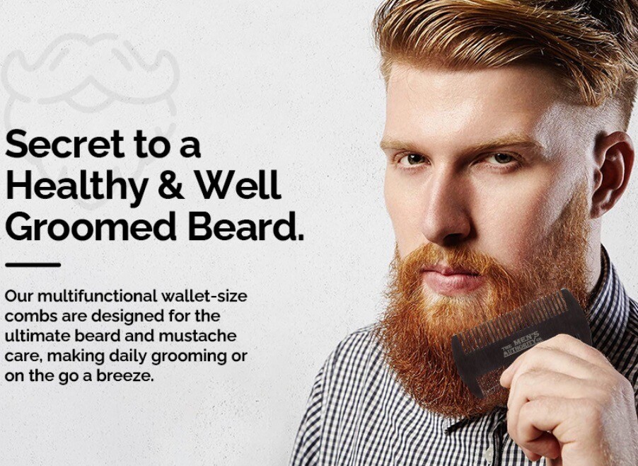 Set Of Combs Beard Comb for Men Mustache Comb Multi Tool Credit Card ...