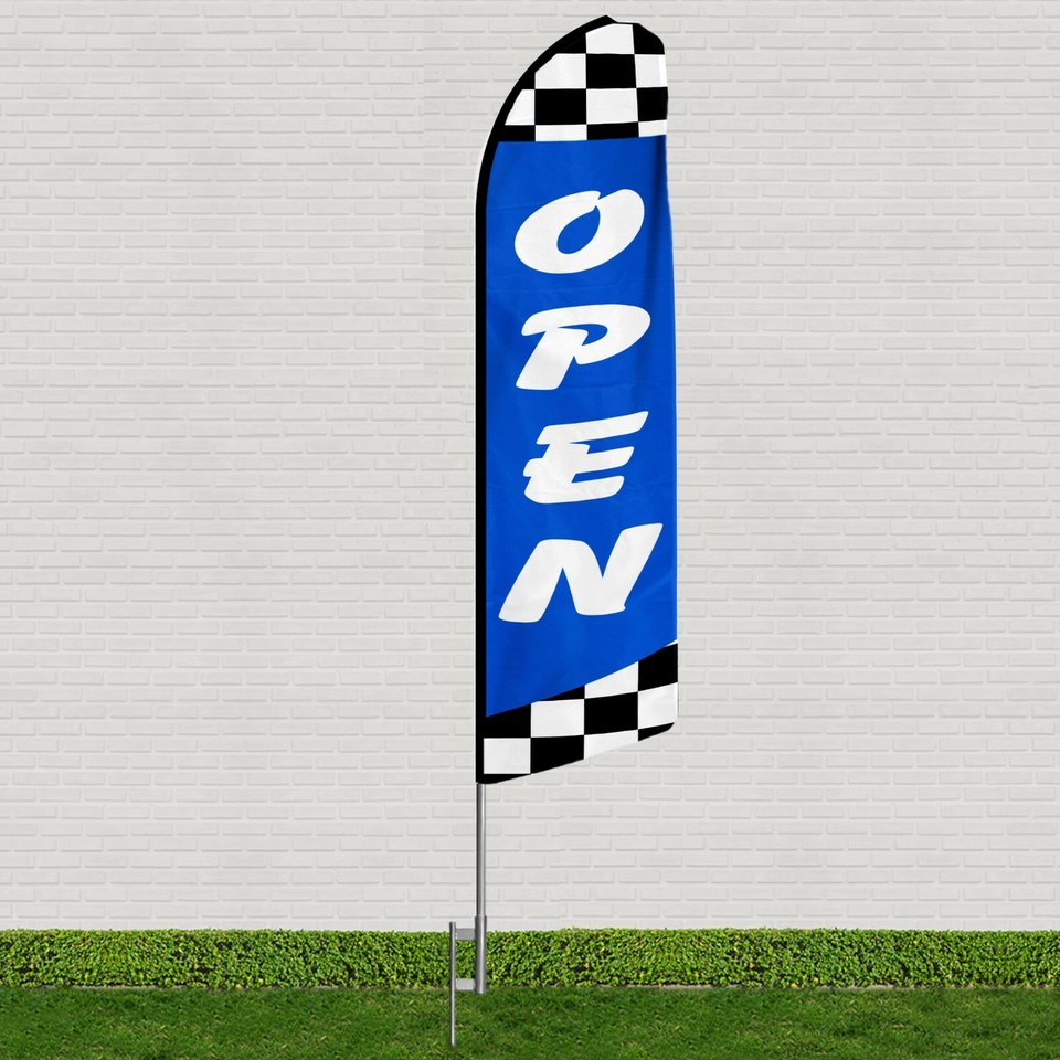 Automotive Dealership Swooper Flag Kits Tall Flags for Car Lots ...