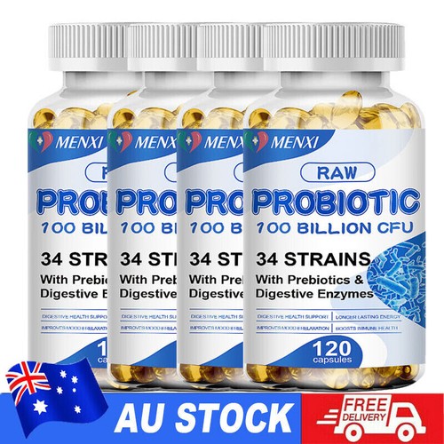 Probiotics 5 Billion CFU Capsules Potency Digestive Immune Health 1-4× ...