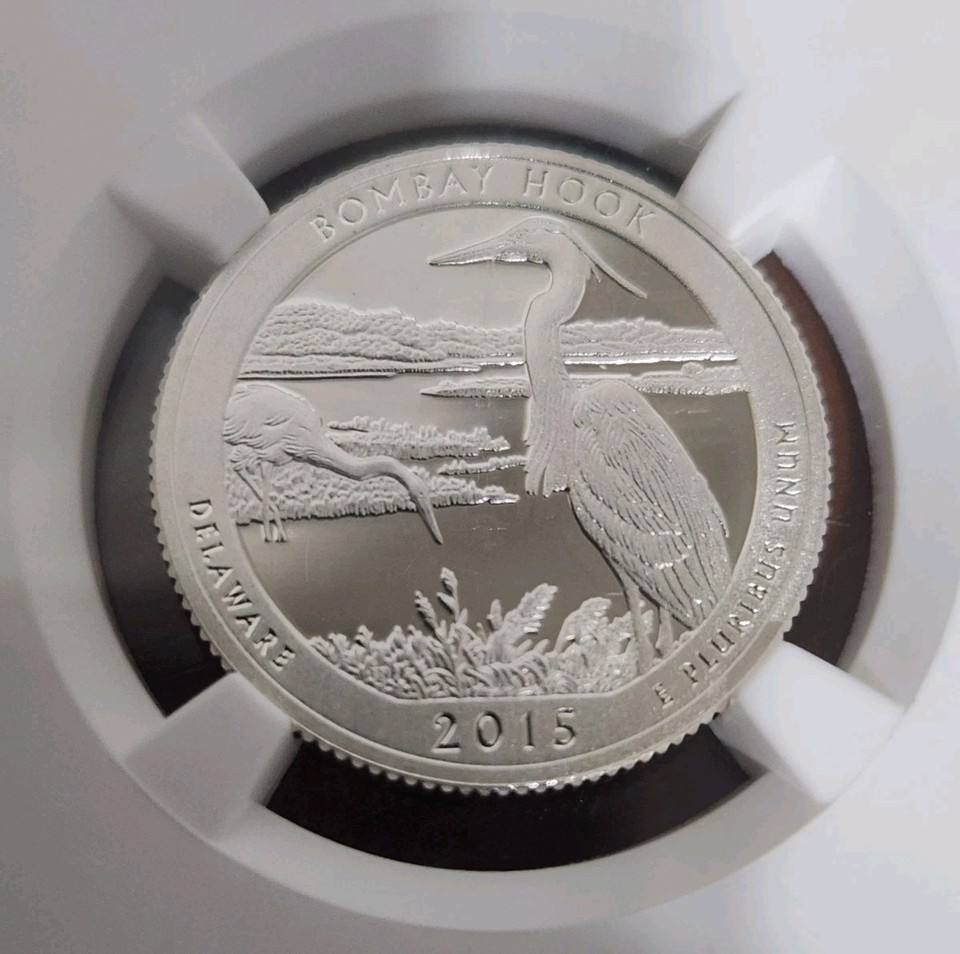 2015 S 25c Silver Bombay Hook Quarter NGC PF69 Ultra Cameo Early ...