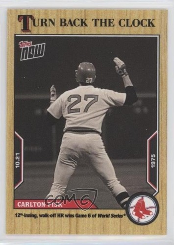 2022 Topps Now Turn Back the Clock /237 Carlton Fisk #205 HOF | eBay
