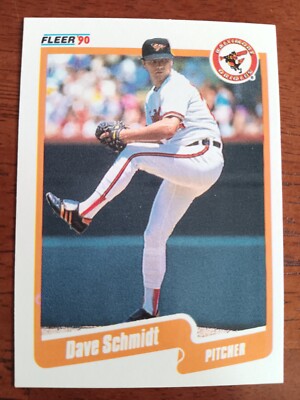 DAVE SCHMIDT BALTIMORE ORIOLES 1990 FLEER BASEBALL CARD #188 | eBay