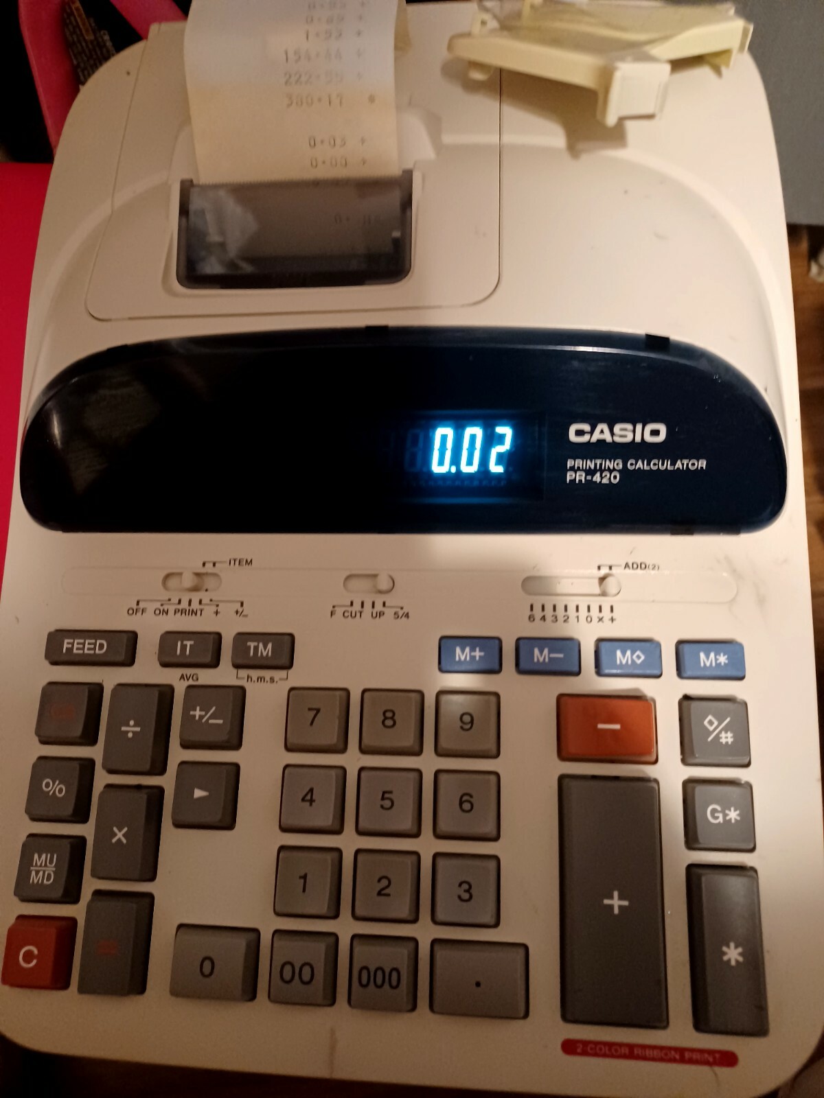 Casio FR-520 Printing Calculator Tested | eBay