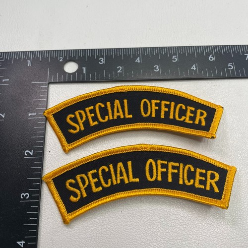 Lot of 2 SPECIAL OFFICER Patches (Tab Patches) 001M | eBay