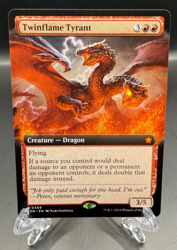 MTG: Twinflame Tyrant (Extended Art) *REGULAR* #469 Foundations - Mythic - NM | eBay