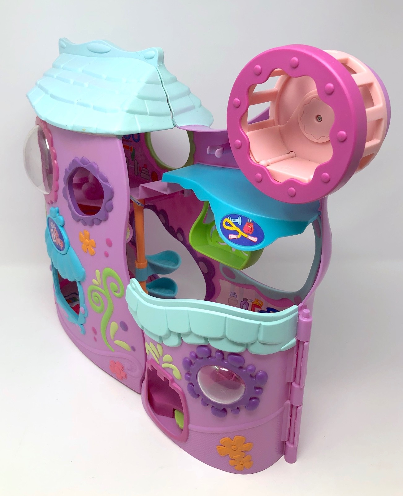 2007 LPS Tail Waggin Fitness Club animal gym Littlest Pet Shop pretend ...