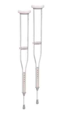 Drive Medical 10401-1 Aluminum Underarm Crutches for Youth, User Height ...