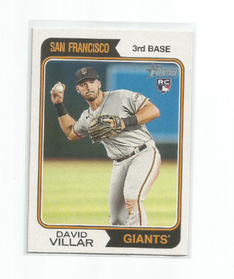 DAVID VILLAR (San Francisco Giants) 2023 TOPPS HERITAGE ROOKIE CARD ...