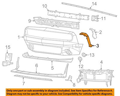 CHRYSLER OEM 08-20 Challenger Bumper Components-Support Bracket ...