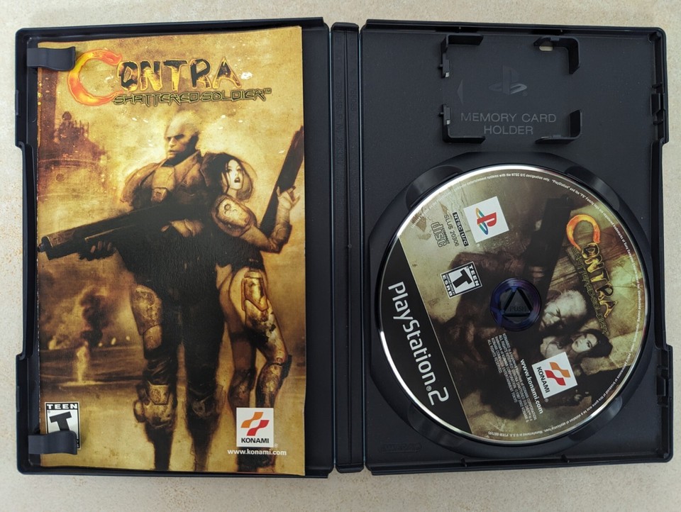 CONTRA SHATTERED SOLDIER SONY PLAYSTATION 2 PS2 COMPLETE WITH MANUAL ...