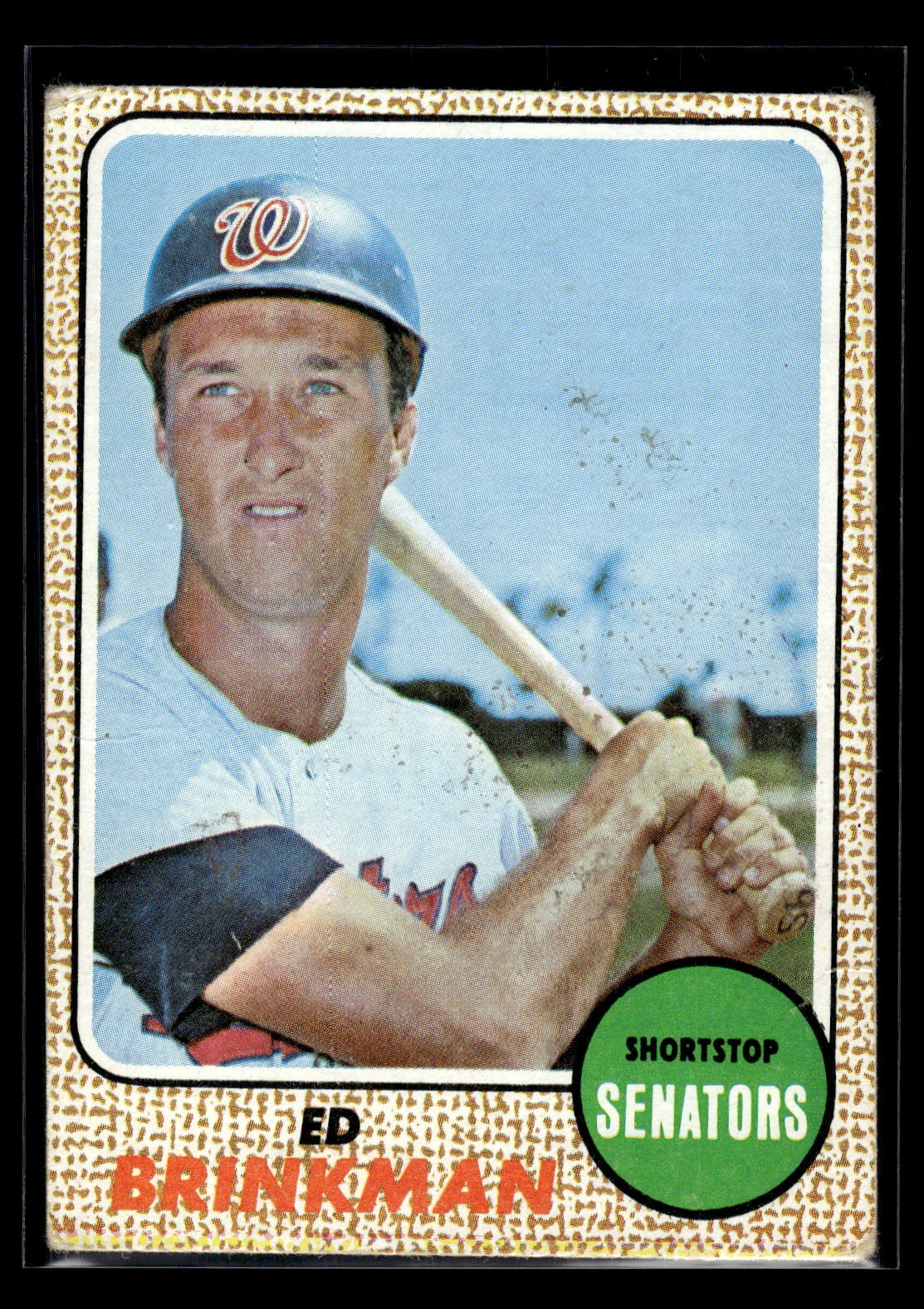 1968 Topps Baseball #49a Ed Brinkman Set Break VG-EX+ Washington ...