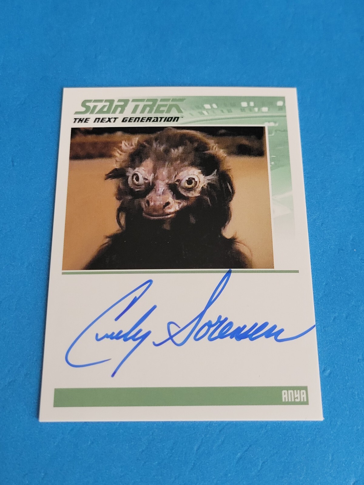 CINDY SORENSON - RITTENHOUSE STAR TREK THE WOMEN OF STAR TREK AUTOGRAPH ...