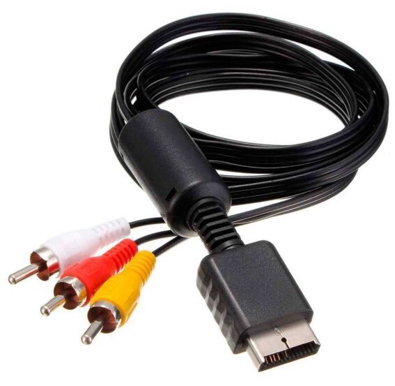 PLAYSTATION 3 PS1 PS2 PS3 RCA Composite AUDIO VIDEO AV CABLE 6FT | eBay