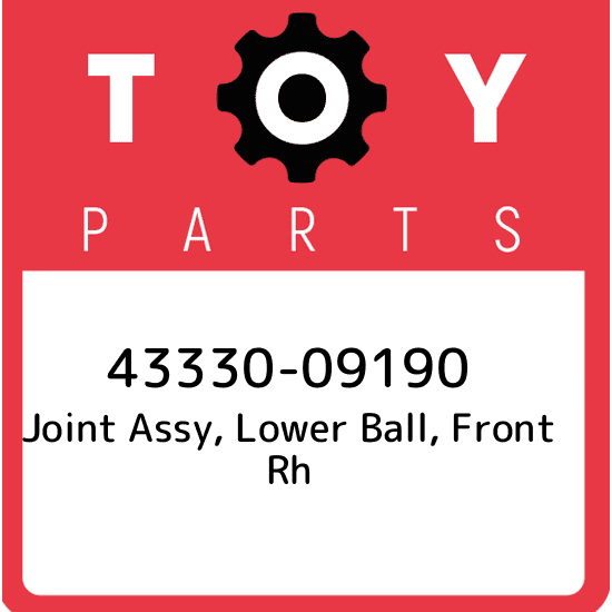 43330-09190 Toyota Joint ASSY Lower Ball Front RH 4333009190 Genuine ...