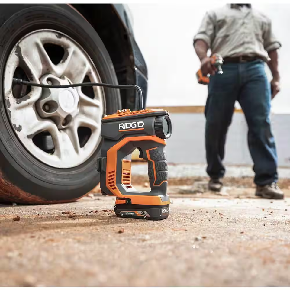 18V Cordless Portable Inflator Kit with 2.0 Ah Battery and Charger | eBay