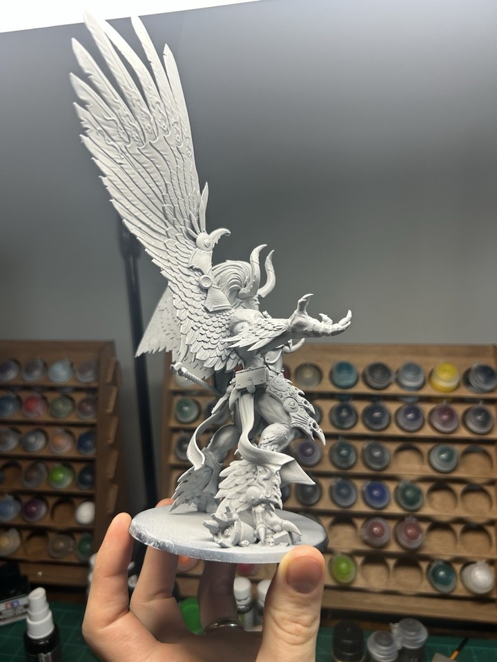 Warhammer 40K Chaos Thousand Sons Magnus, the Red BUILT AND PRIMED ...