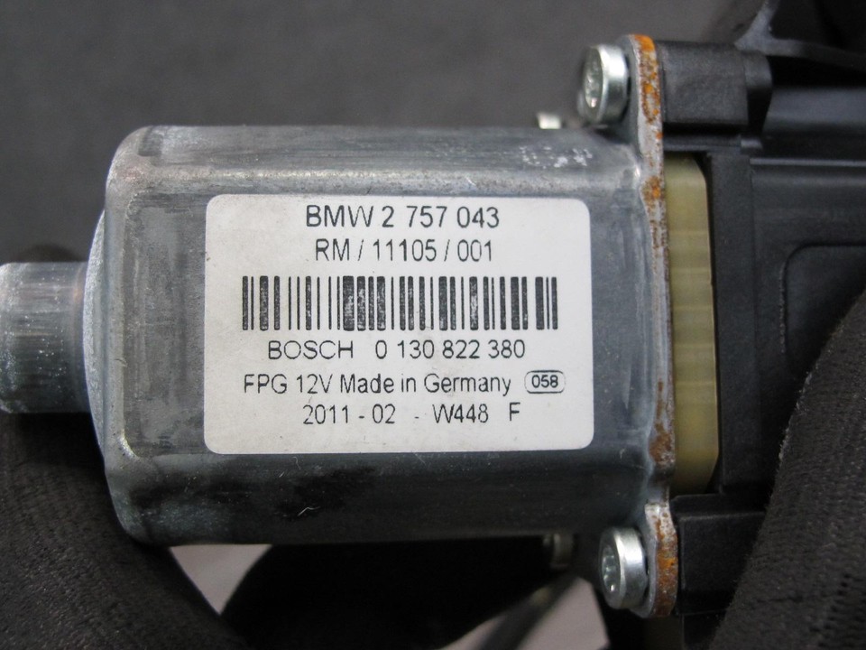 07-15 MINI COOPER R55 R56 R57 FRONT LEFT DOOR WINDOW REGULATOR W MOTOR ...