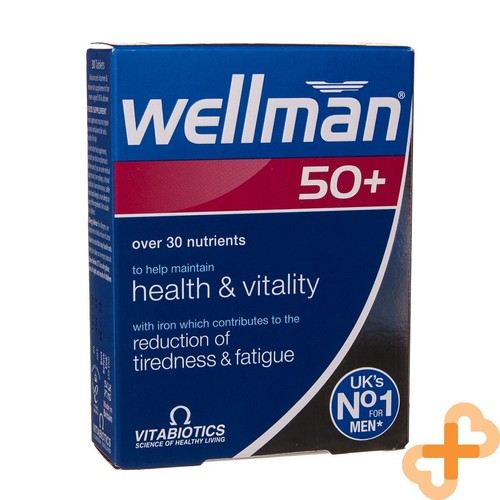 VITABIOTICS WELLMAN 50+ 30 Tablets To Help Maintain Health and Vitality ...