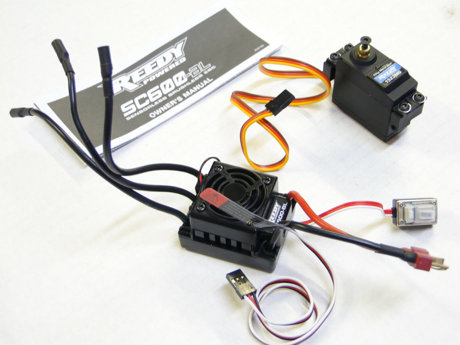 *NEW ASSOCIATED ESC SC600-BL & Servo 1523mg Combo RB10 PROSC10 DB10 AAE ...