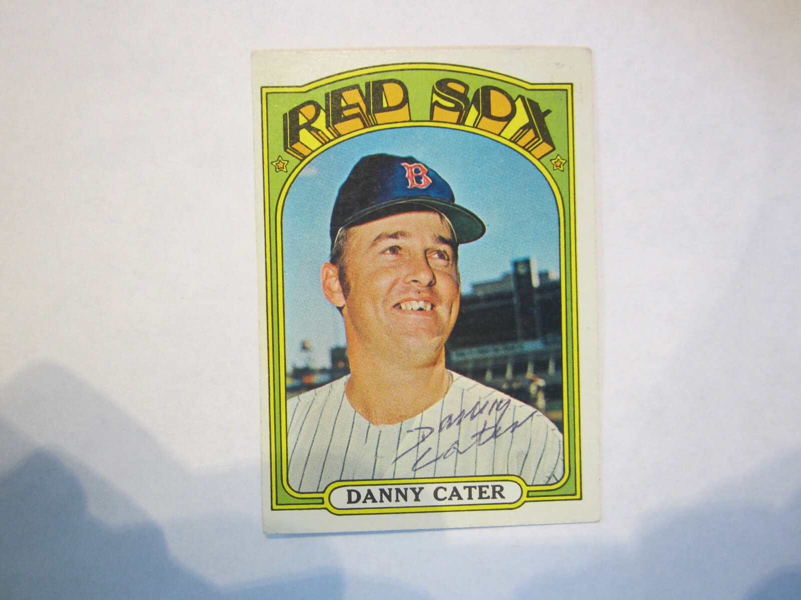1972 Topps # 676 Danny Cater Autograph / Signed Card Boston Red Sox ...