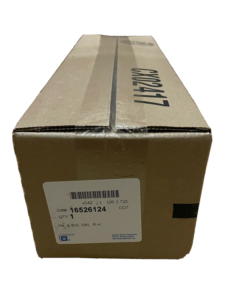 Genuine GM Parking/Turn Signal Lamp #16526124 (#15199559) - Passenger ...