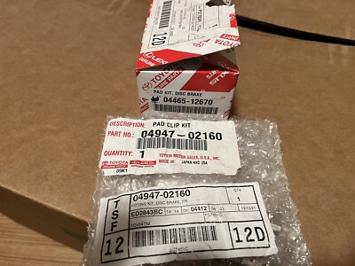 2020-2021 Toyota Corolla Front Brake Pad Set With Clip Kit 04465-12670 ...