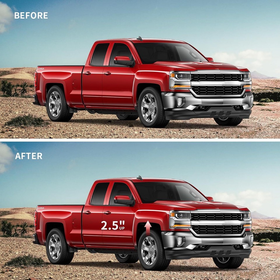 2" Front Leveling Lift Kit For 1999-2007 Chevy Silverado GMC Sierra 2WD ...
