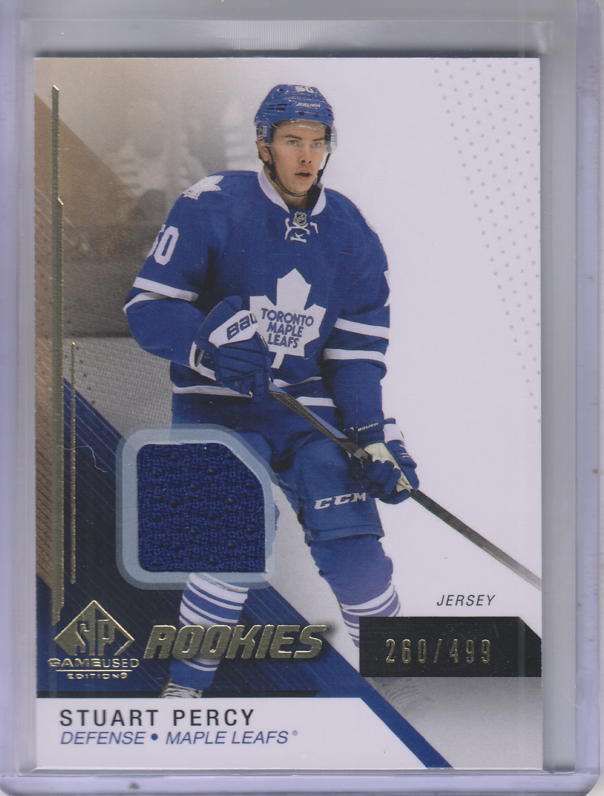 2014-15 SP Game Used Gold Jerseys #160 Stuart Percy/499 | eBay