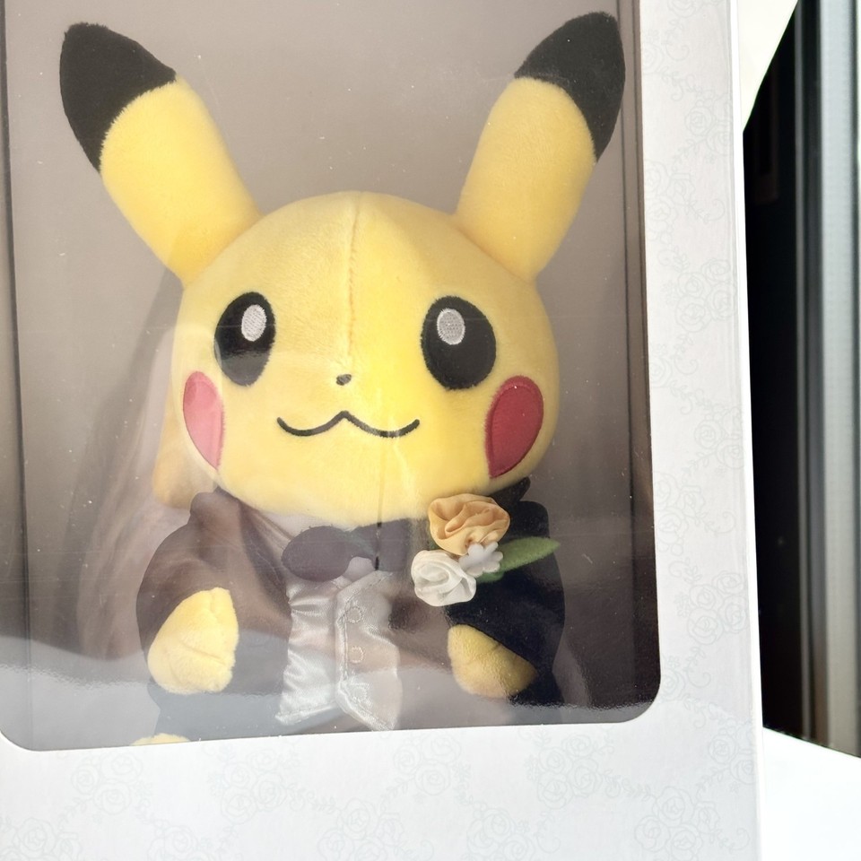 Pikachu Garden Wedding Plush Doll Bride&Groom Set 2pcs Pokémon Center ...