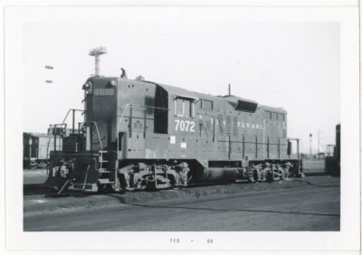 Train Photo - Pennsylvania Railroad #7072 Locomotive 1969 Vintage ...