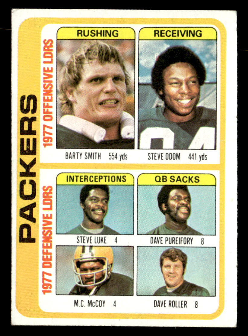 Barty Smith / Pureifory / Mike McCoy 1978 Topps Card #510 Green Bay ...