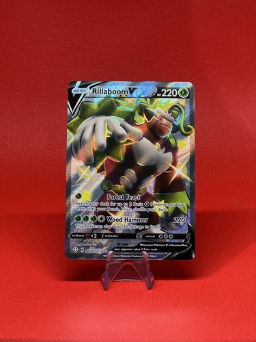 Pokémon TCG Rillaboom V Shining Fates SV105/SV122 Holo Shiny Holo Rare ...