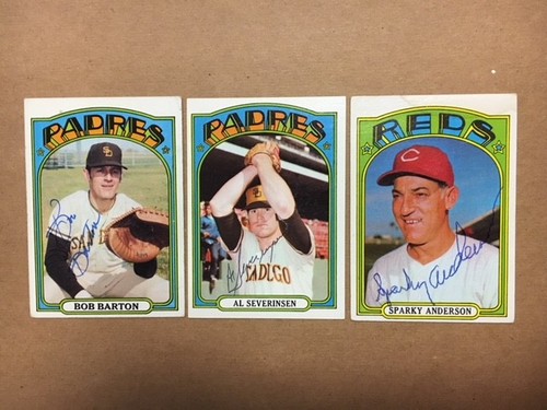Bob Barton Signed 1972 Topps Baseball Card COA | eBay