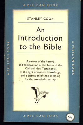 STANLEY COOK AN INTRODUCTION TO THE BIBLE 1954 | eBay