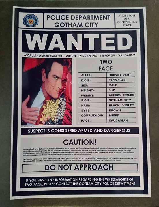 Batman Rare Wanted Posters Collection A3 A4 Size - Joker, Penguin ...