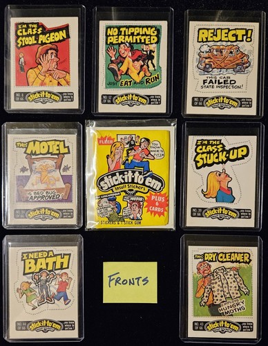 STICK IT TO 'EM INSULT STICKERS (Fleer 1976) Stickers: 8,12,19,39,43,44 ...