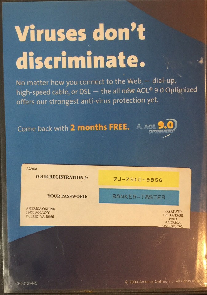 Lot of 4 AOL America Online 1 PeoplePC Internet Access Computer ...