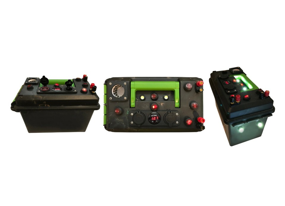 12v Portable Power Box Component Kit - for Ice Fishing Camping (BOX NOT ...