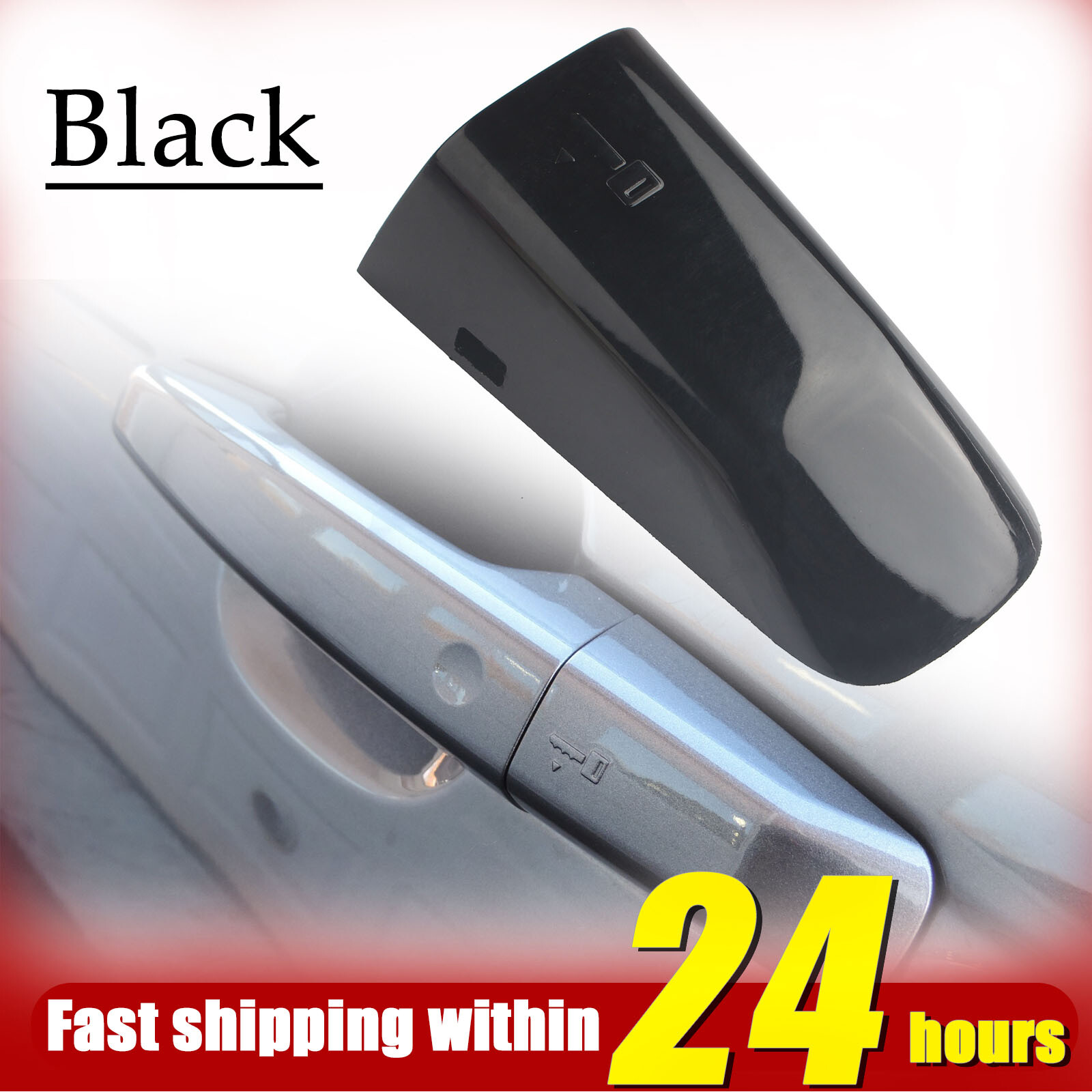 Black Left Door Handle Cap Cover For Land Rover Range Evoque Sport ...