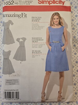 Simplicity Amazing Fit 1652 Gathered Waist Pattern Sz 6 Yo 14 Incut | eBay