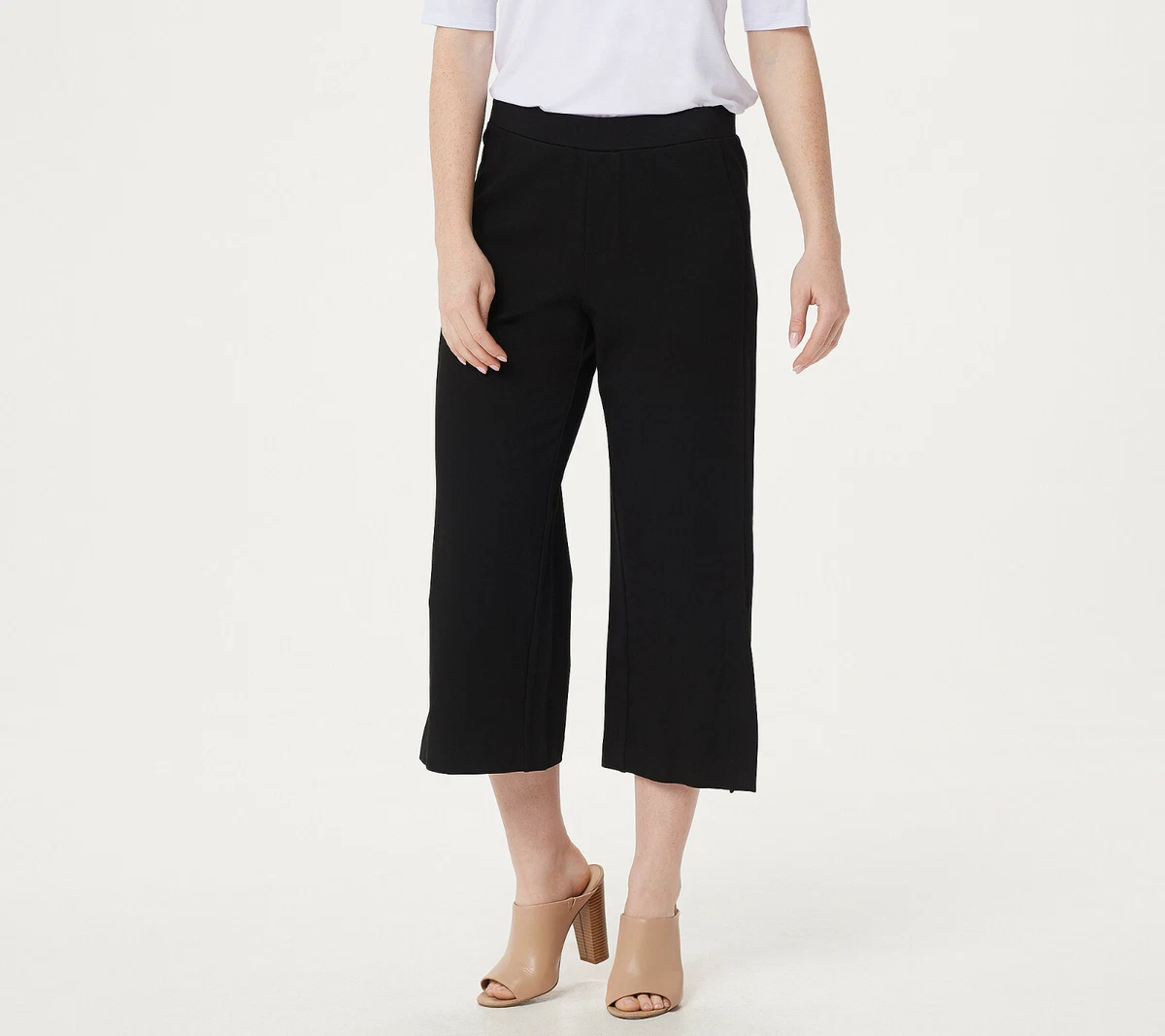 H Halston Knit Cropped Pants Online | emergencydentistry.com