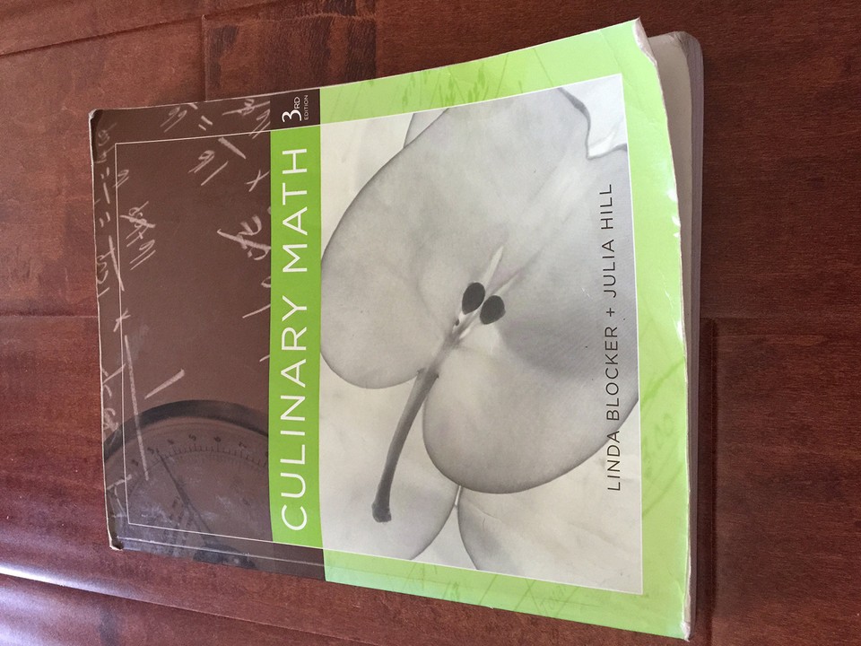 Culinary Math - paperback Linda Blocker|Julia Hill|The Culinary Institute of... 9780470068212 | eBay