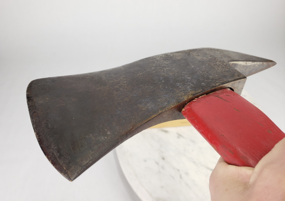 Evansville Fireman's Axe Red Handle - Fire Fighter Tool Hatchet ...