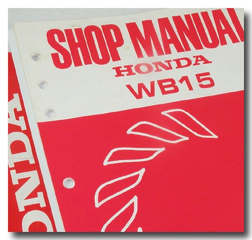 HONDA PARTS WB15 WB 15 WATER PUMP SHOP SERVICE REPAIR MAINTENANCE ...