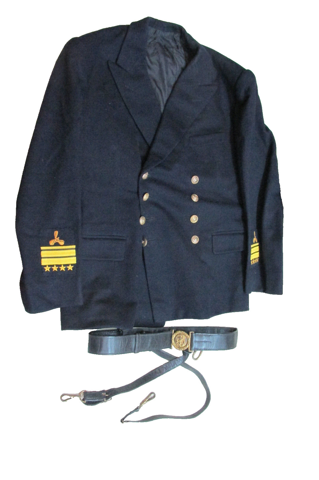 1950 Argentine Navy commander uniform set with leathe… - Gem