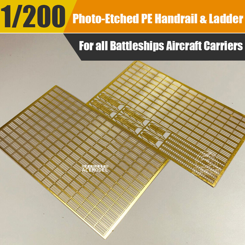 1/200 Universal Battleship/Warship Handrail&Ladder&Railing Photo-etched ...