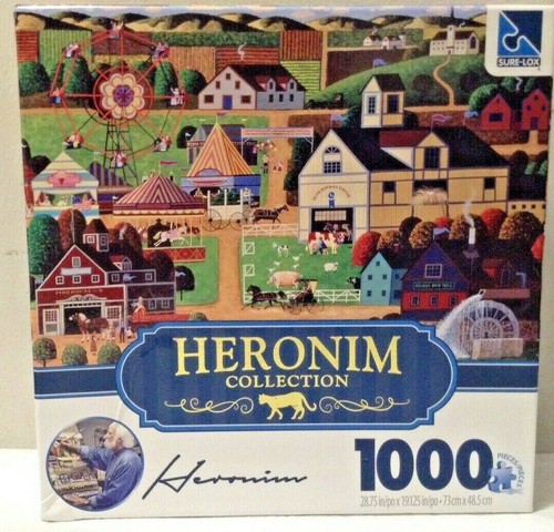 Heronim Chester County Fair Puzzle Blue Ribbon Circle Barn 1000 Pcs ...